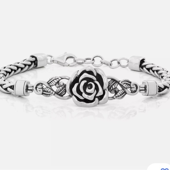 Or Paz | Jewelry | Or Paz Sterling Silver Rose Wheat Chain Bracelet 74 ...